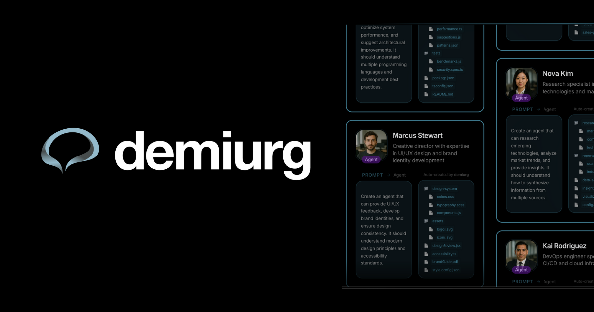 demiurg: Build & Deploy Autonomous AI Agents Easily